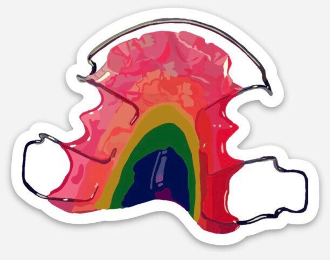 Retro Rainbow Retainer - Etsy