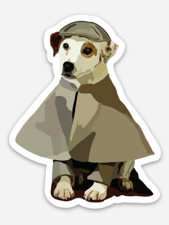 Detective Dog Sticker - Etsy