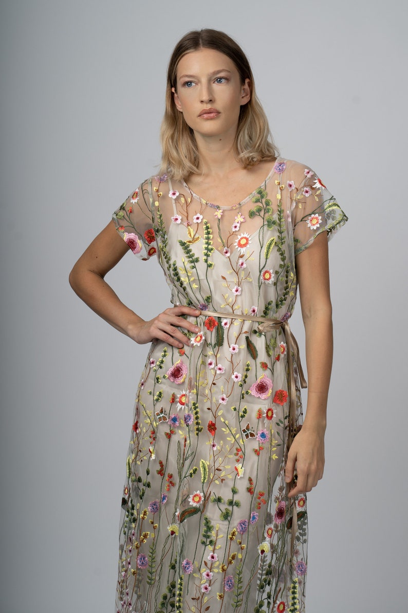 Dresses Embroidery Dress Luxury Dress Haute Couture - Etsy