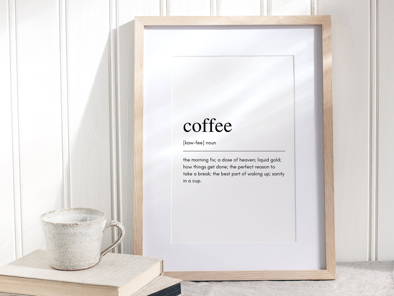 Coffee Definition Print Coffee Printable Art Coffee Bar - Etsy