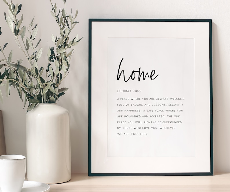 Home Definition Print Home Printable Art Prints for the - Etsy
