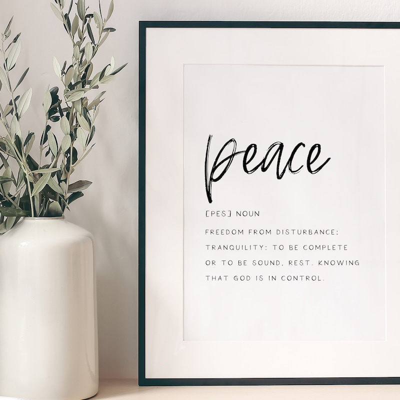 Peace Sign Poster - Etsy