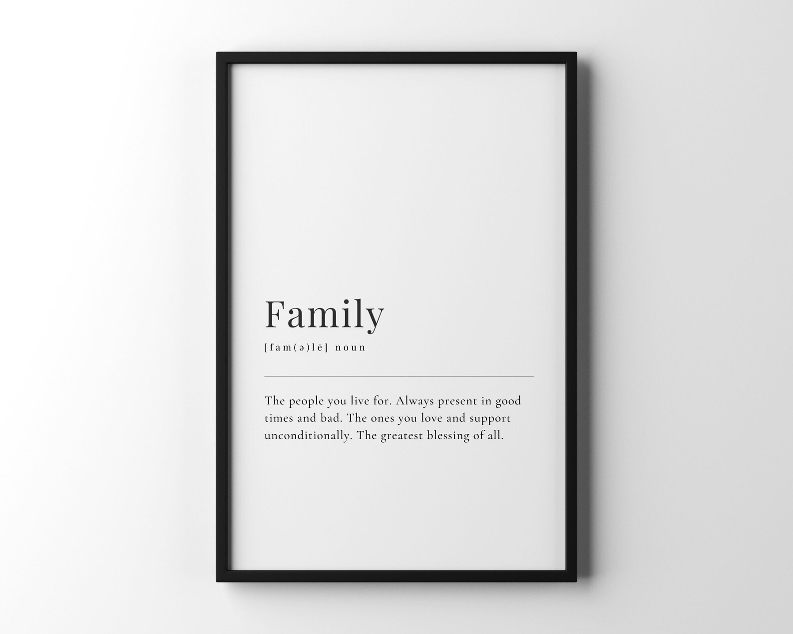 Family Definition Print Home Printable Art Family Digital - Etsy