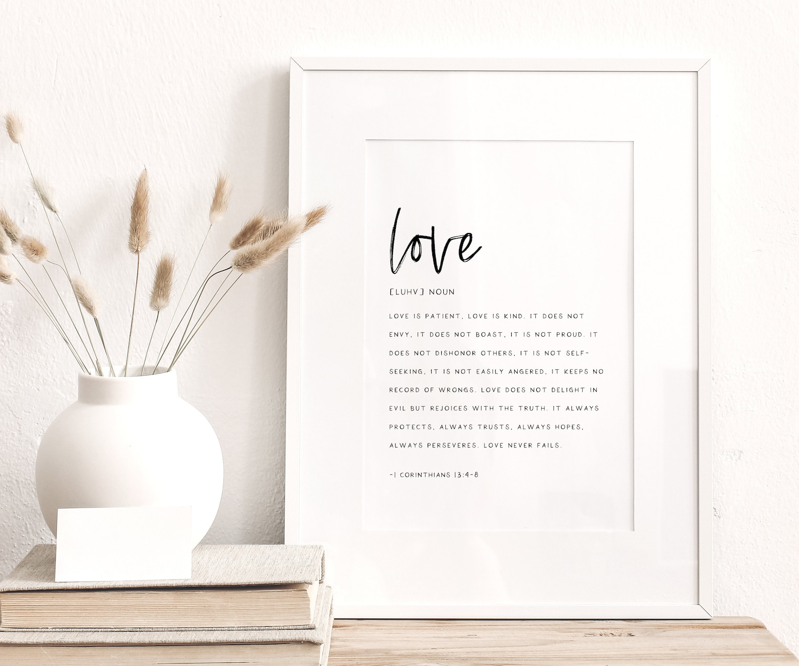 Love Definition Print Love Definition Sign 1 Corinthians 13 - Etsy