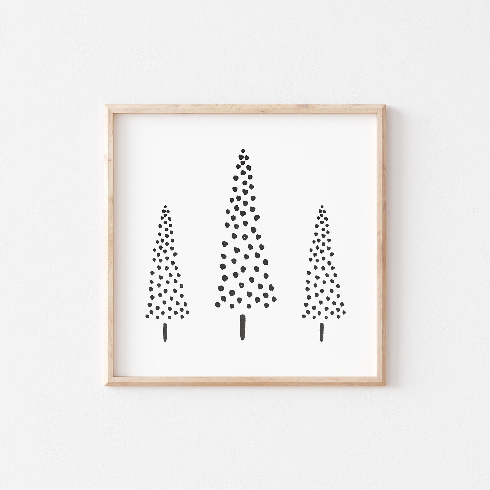 Watercolor Christmas Printable Wall Art Minimalist Christmas | Etsy