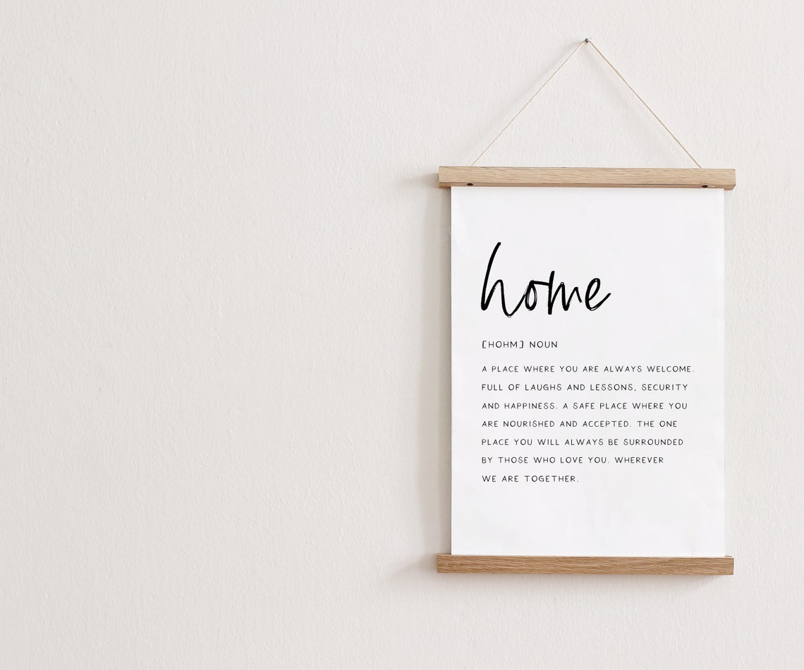 Home Definition Print Home Printable Art Prints for the - Etsy