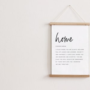 Home Definition Print, Home Printable Art, Prints for the Living Room ...