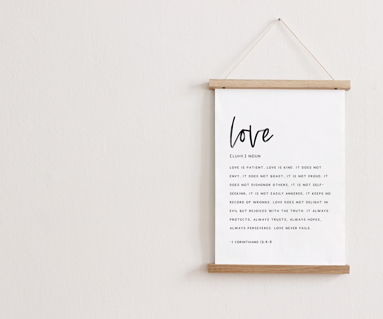 Love Definition Print Love Definition Sign 1 Corinthians 13 - Etsy