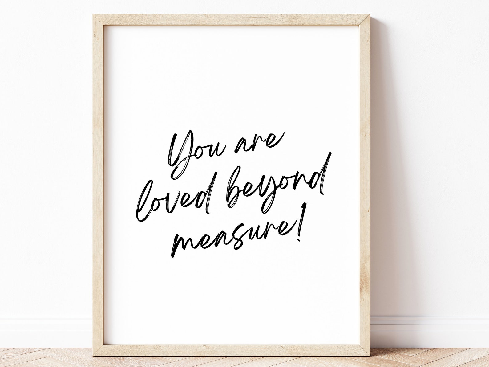 You Are Loved Beyond Measure Print Quotes on Love Prints for - Etsy