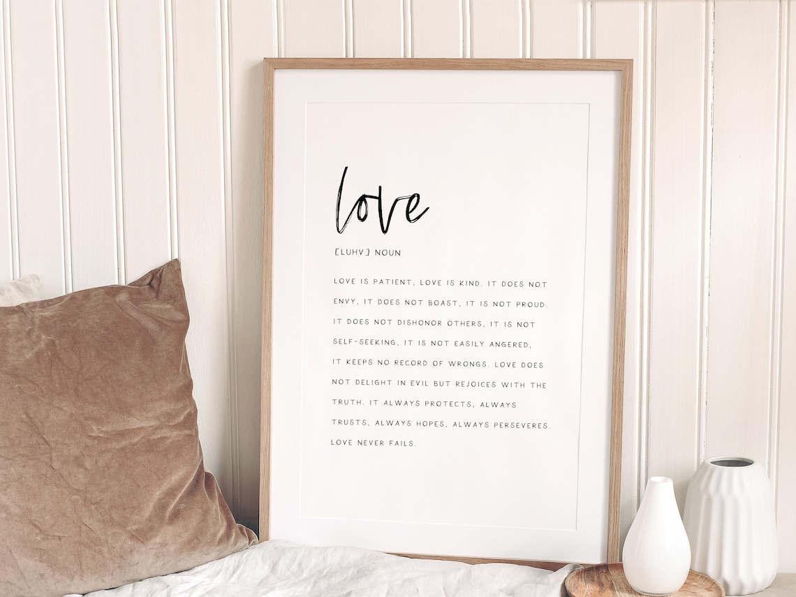 Love Definition Printable Art Love Definition Sign 1 - Etsy