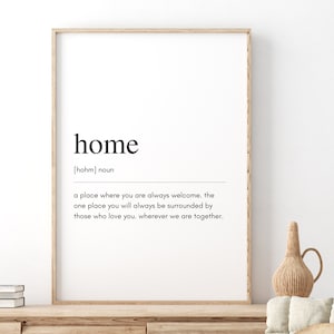 Home Definition Print, Home Printable Art, Home Digital Print, Home ...