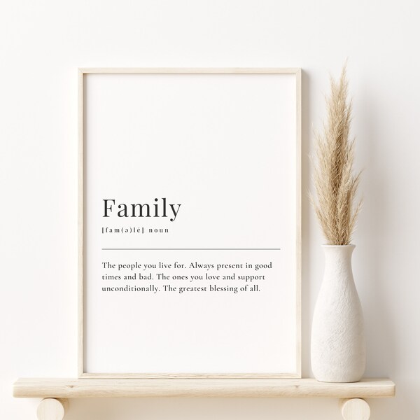 Family Definition - Etsy