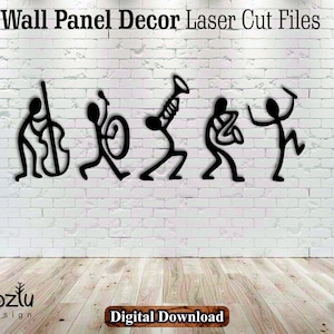 Wall Panel "music". Geometric Cnc Files DXF, CDR, SVG, Dxf Files for ...