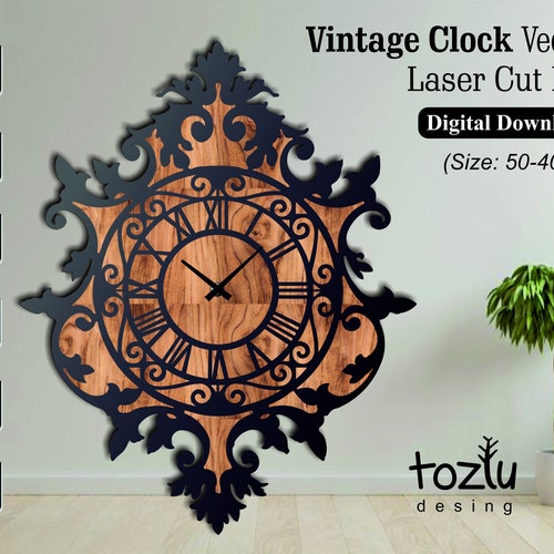 Multilayer Clock DXF File / Laser Cut Clock/ Wall Decor/ CNC - Etsy