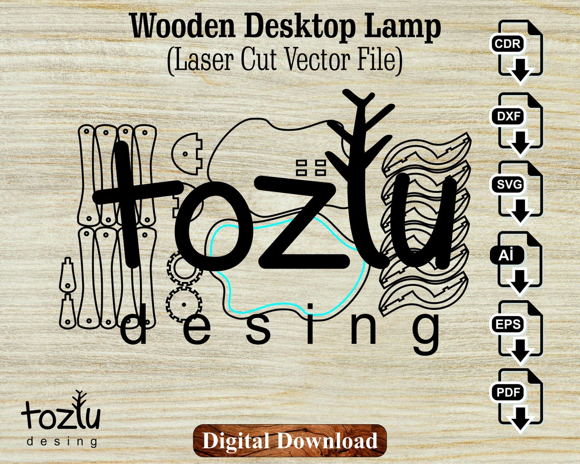 Wooden Pixar Lamp Laser Cut Vector File Svg Cdr Dxf - Etsy