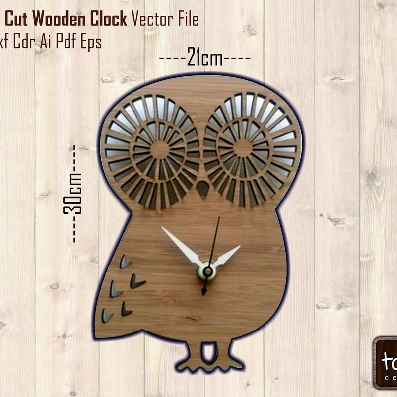 Wooden Owl Clock - Etsy
