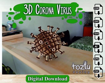 Corona 3d Dxf File - Etsy