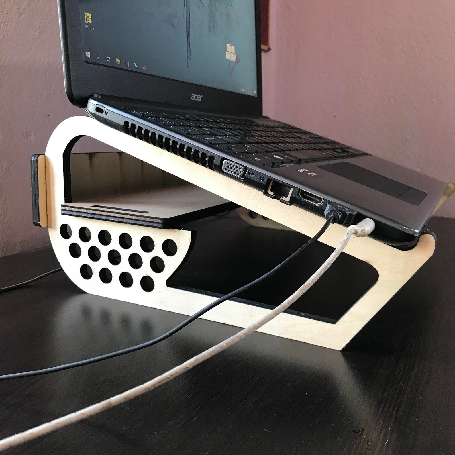 Wooden Laptop Stand Laser Cut Vector File Svg Dxf Cdr 8mm - Etsy