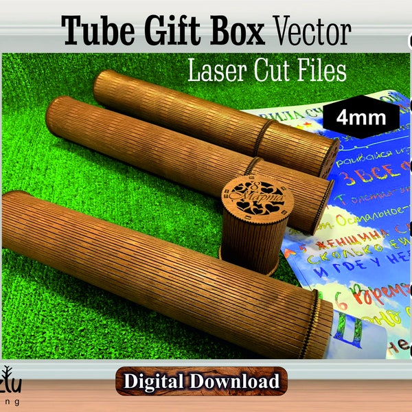 Laser Cut Tube Svg - Etsy