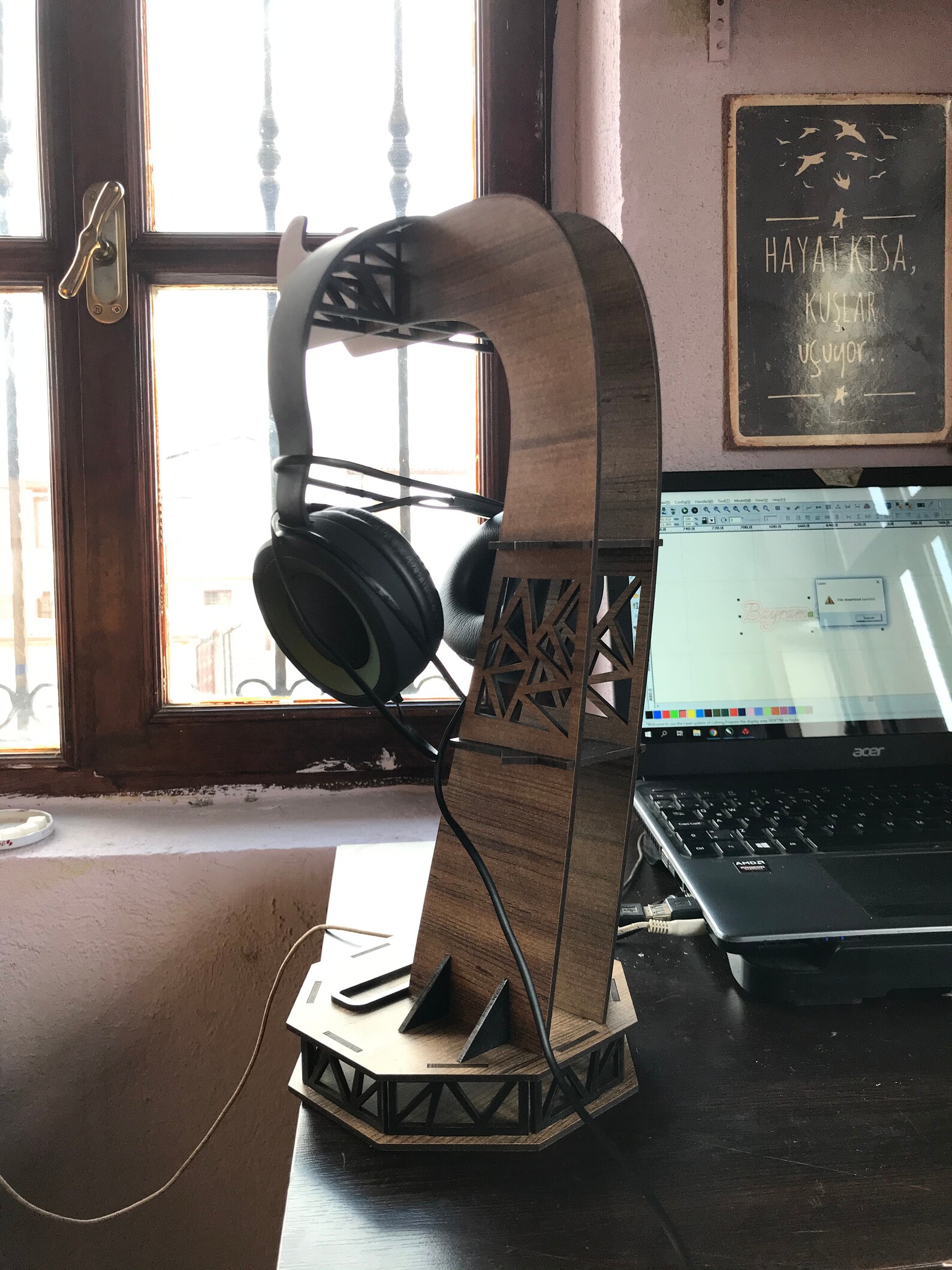 Headphone Laser Cut Vector File - Etsy