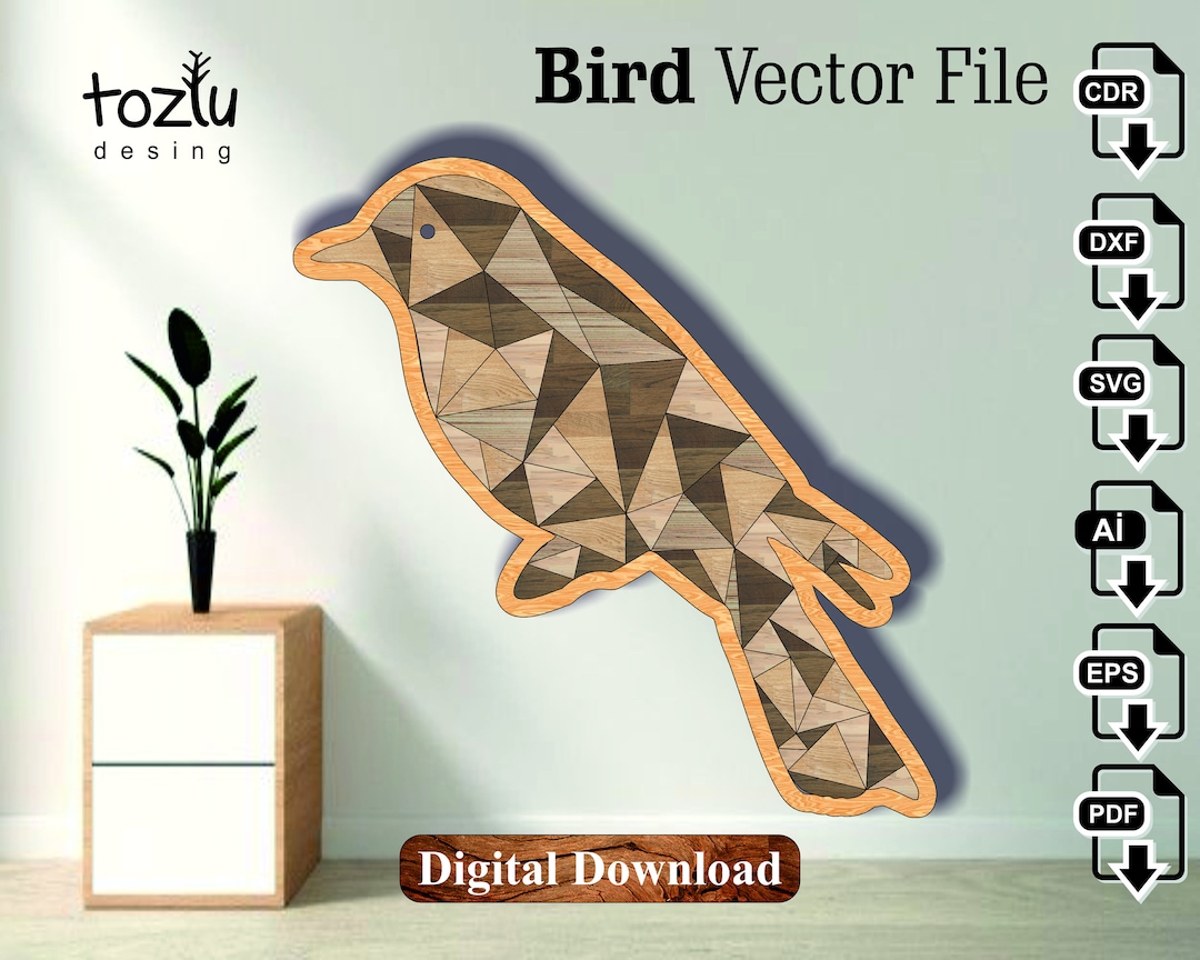 Bird Vector File Svg Cdr Dxf Eps Ai - Etsy