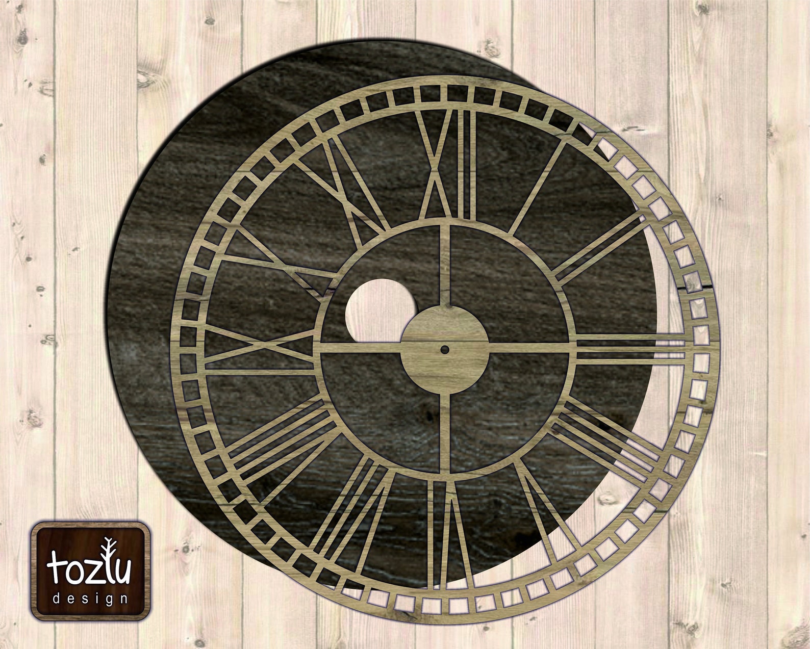 Wooden Vintage Clock Vector Laser Cut File Glowforge Files Svg - Etsy
