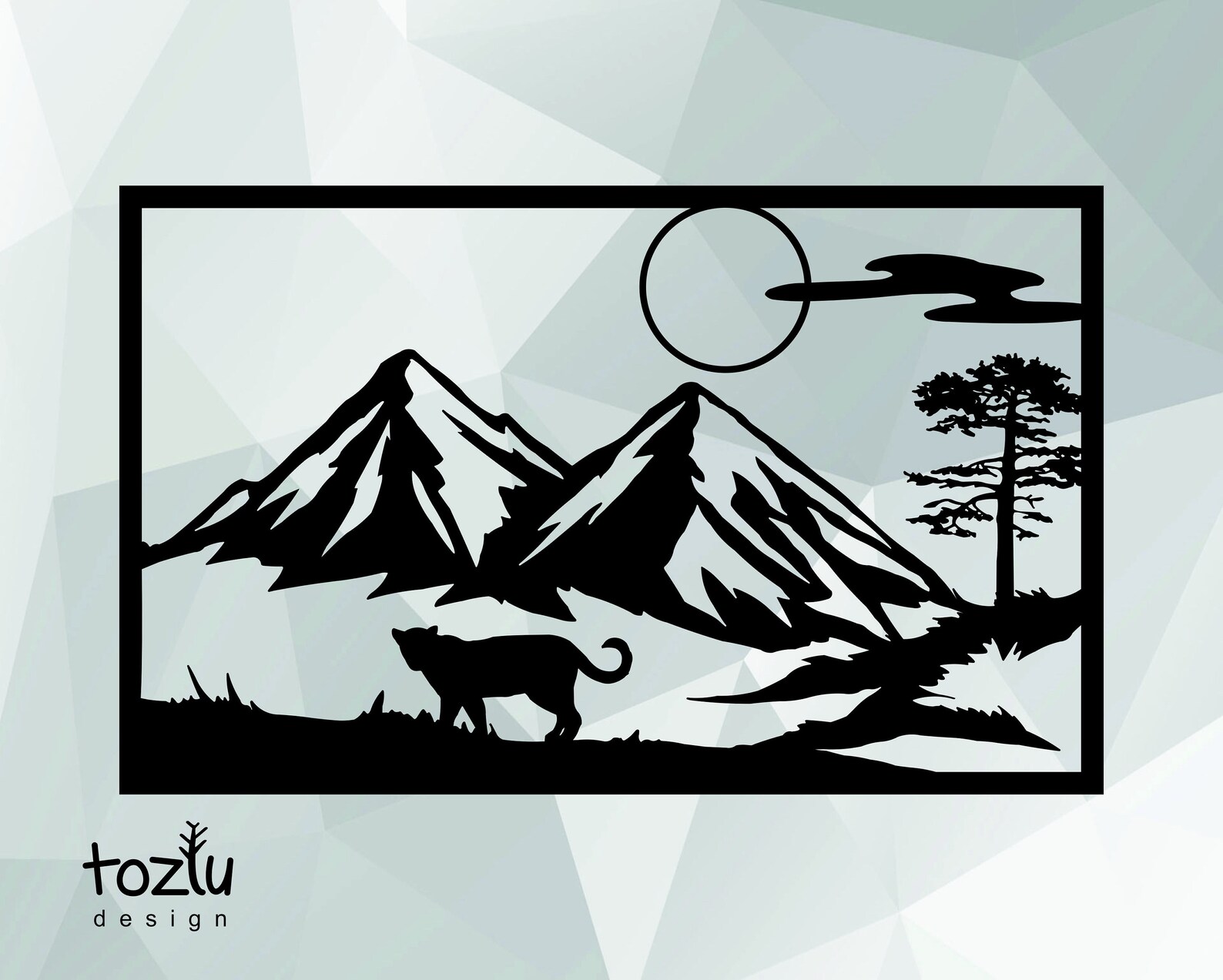 Laser Cut Nature Wall Decor Vector File Svg Dxf Cdr - Etsy