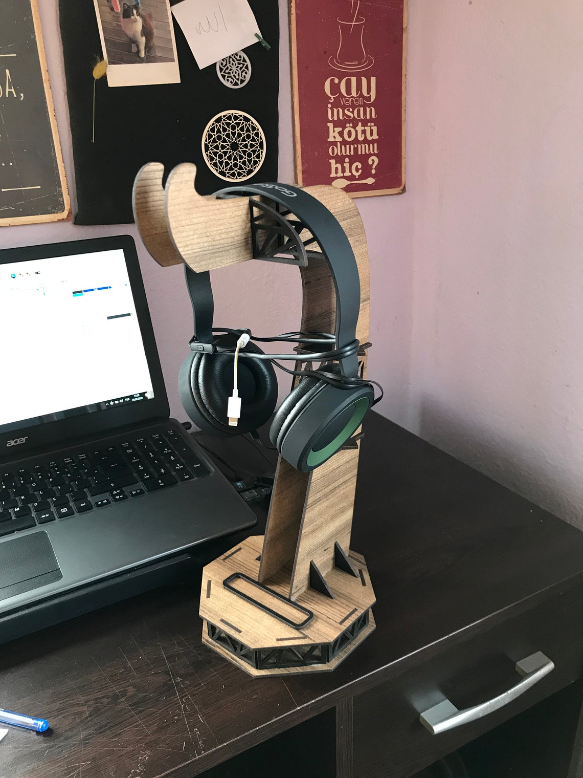 Headphone Laser Cut Vector File - Etsy