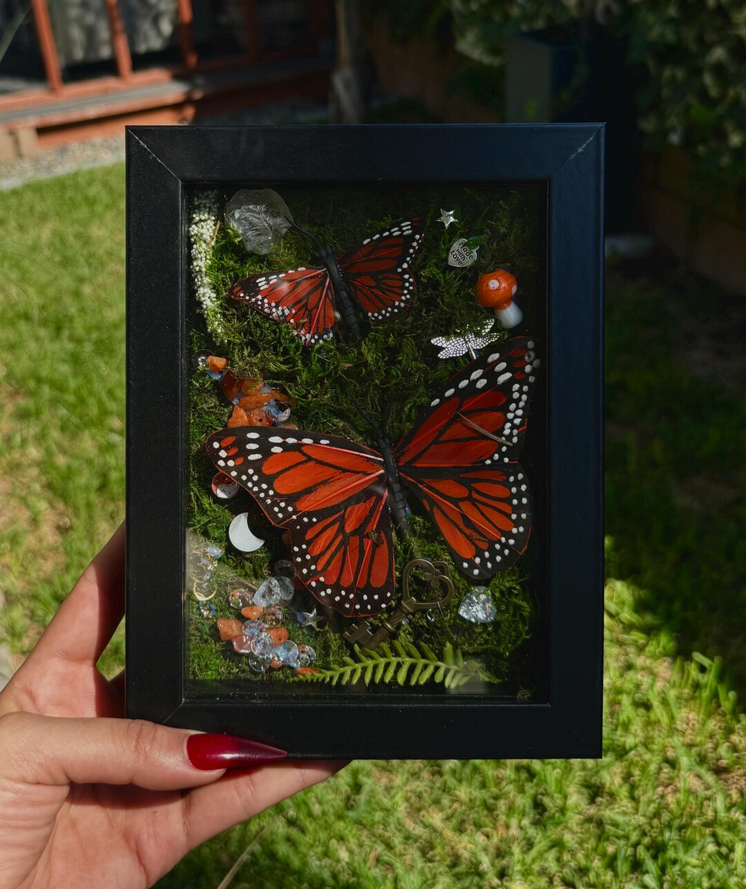 Moonlit Butterfly Shadow Box - Etsy