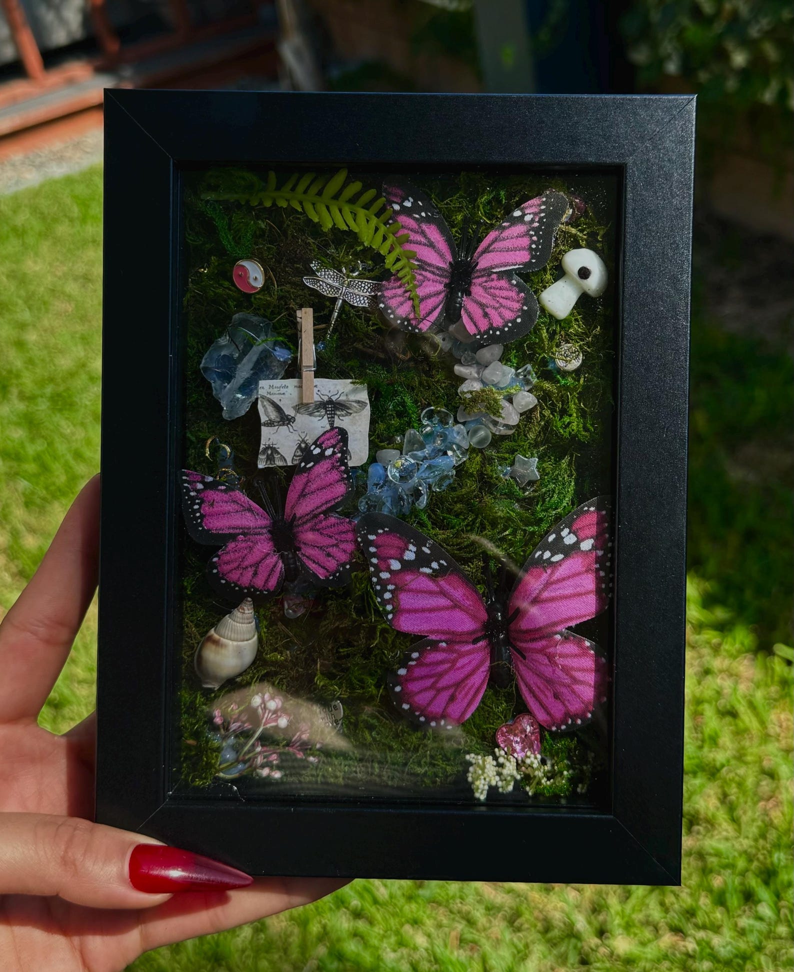 Moonlit Butterfly Shadow Box - Etsy