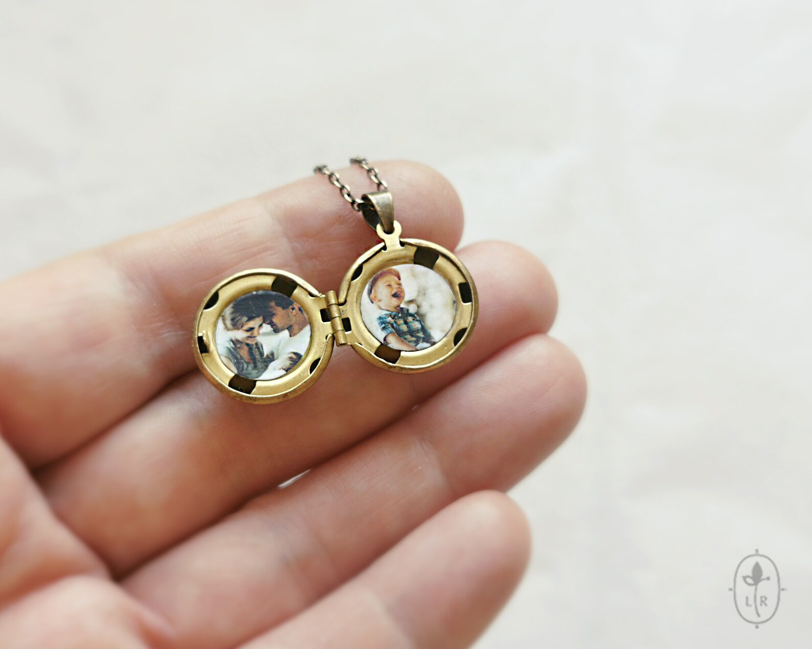 Personalized Ball Locket Vintage Brass Jewelry 21st Birthday | Etsy