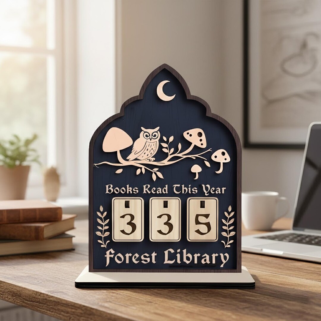 Vintage Book Read Tracker, Personalized Book Lover Gift, Reading ...