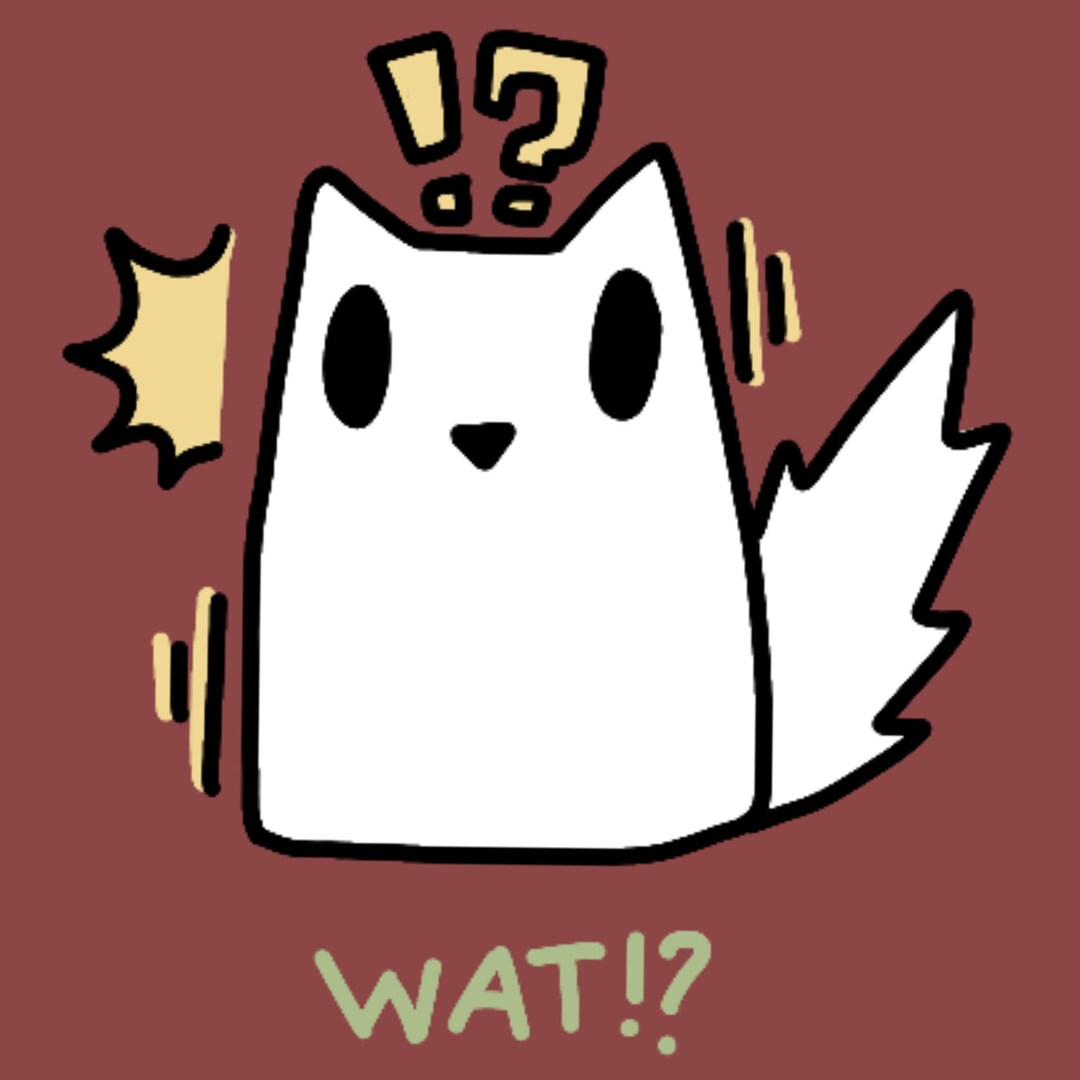 Twitch Emotes - Potato Kitty "wat" // Kawaii Cute Stream Emoji - Etsy