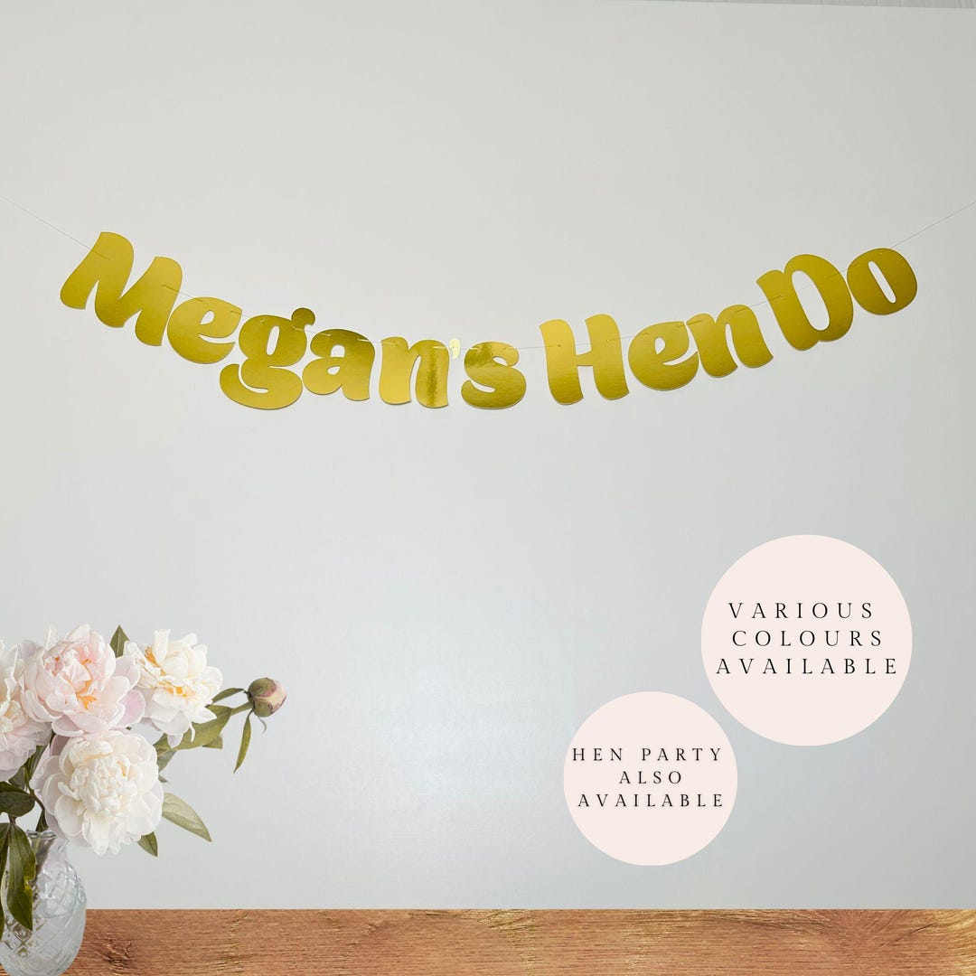 Personalised Hen Do Banner. Party Decoration. Party Back Drop. Custom ...