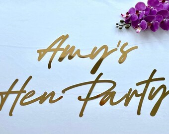 Custom Hen Party Decoration, Bridal Shower Banner, Personalised Hen Do ...