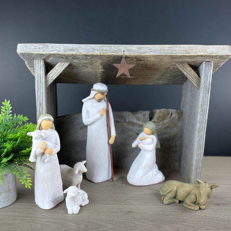 Wooden Creche - Etsy