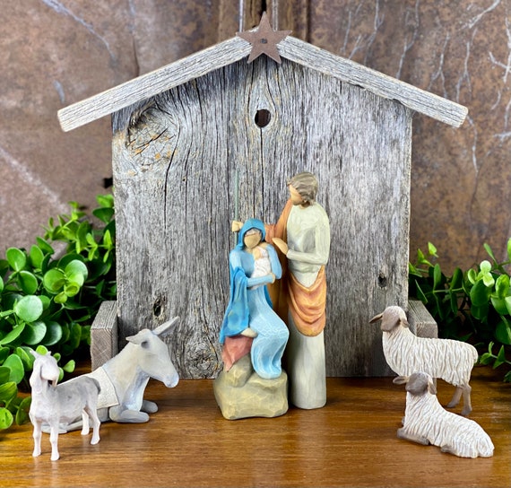 Design C30 Medium Barn Wood Backdrop Nativity Stable Creche - Etsy