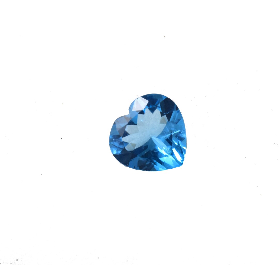 Swiss Blue Topaz Heart Sahpe Stone With Excellent Polish Swiss - Etsy UK