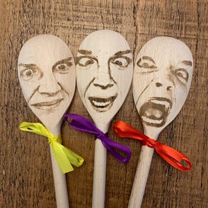 Any Face (facial Features) Engraved on a Spoon- Novelty Gift, Joke, Gag ...