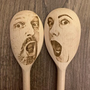 Any Face (facial Features) Engraved on a Spoon- Novelty Gift, Joke, Gag ...