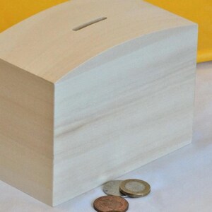Personalised Wooden Money Box for Collecting Tips for Staff. Gratuity ...