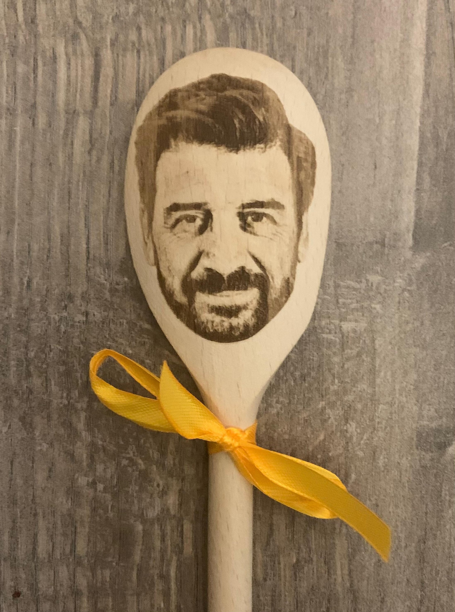 Personalised Face Engraved Wooden Spoon, Funny Custom Photo Gift ...