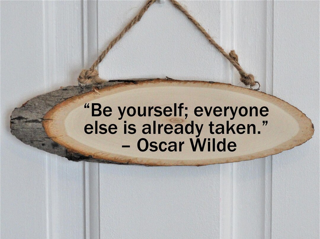 Any Quote on a Personalised Log Slice Hanging Door Plaques\sign ...