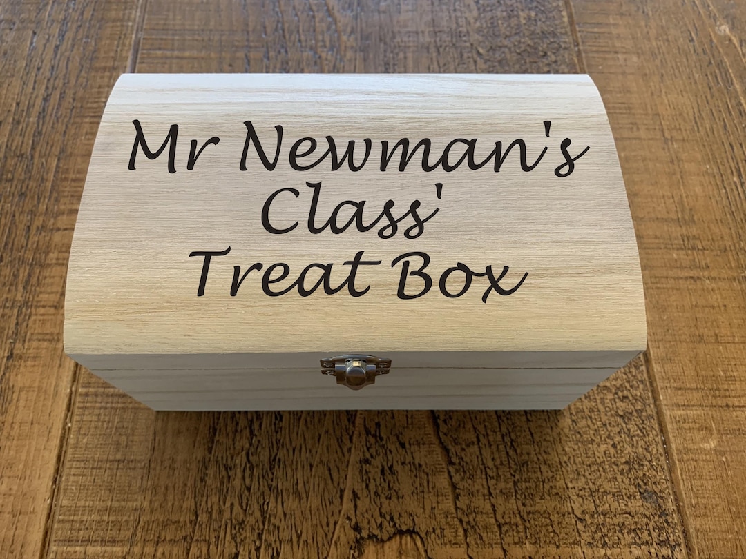 Personalised Reward Box for School Teachers, Storing Treats Stickers ...