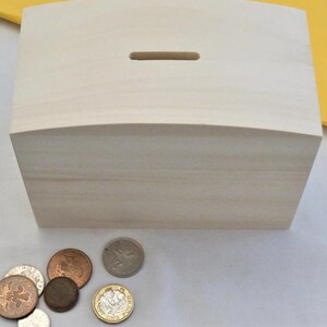 Personalised Wooden Money Box for Collecting Tips for Staff. Gratuity ...