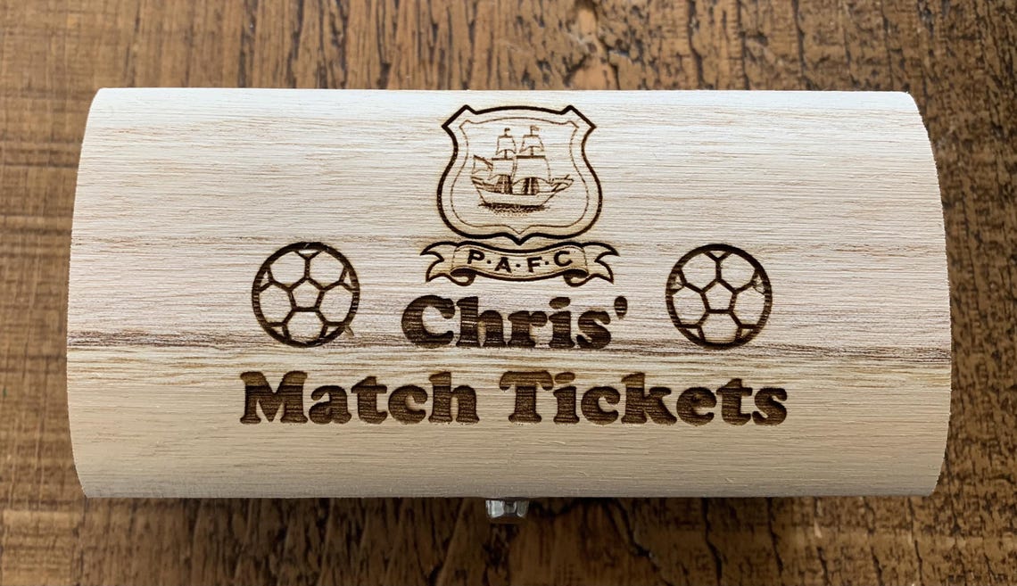 Personalised Wooden Box for Storing Tickets, Gift Idea, Keep Safe ...