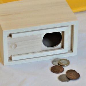 Personalised Wooden Money Box for Collecting Tips for Staff. Gratuity ...