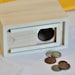 Personalised Wooden Money Box for Collecting Tips for Staff. Gratuity ...