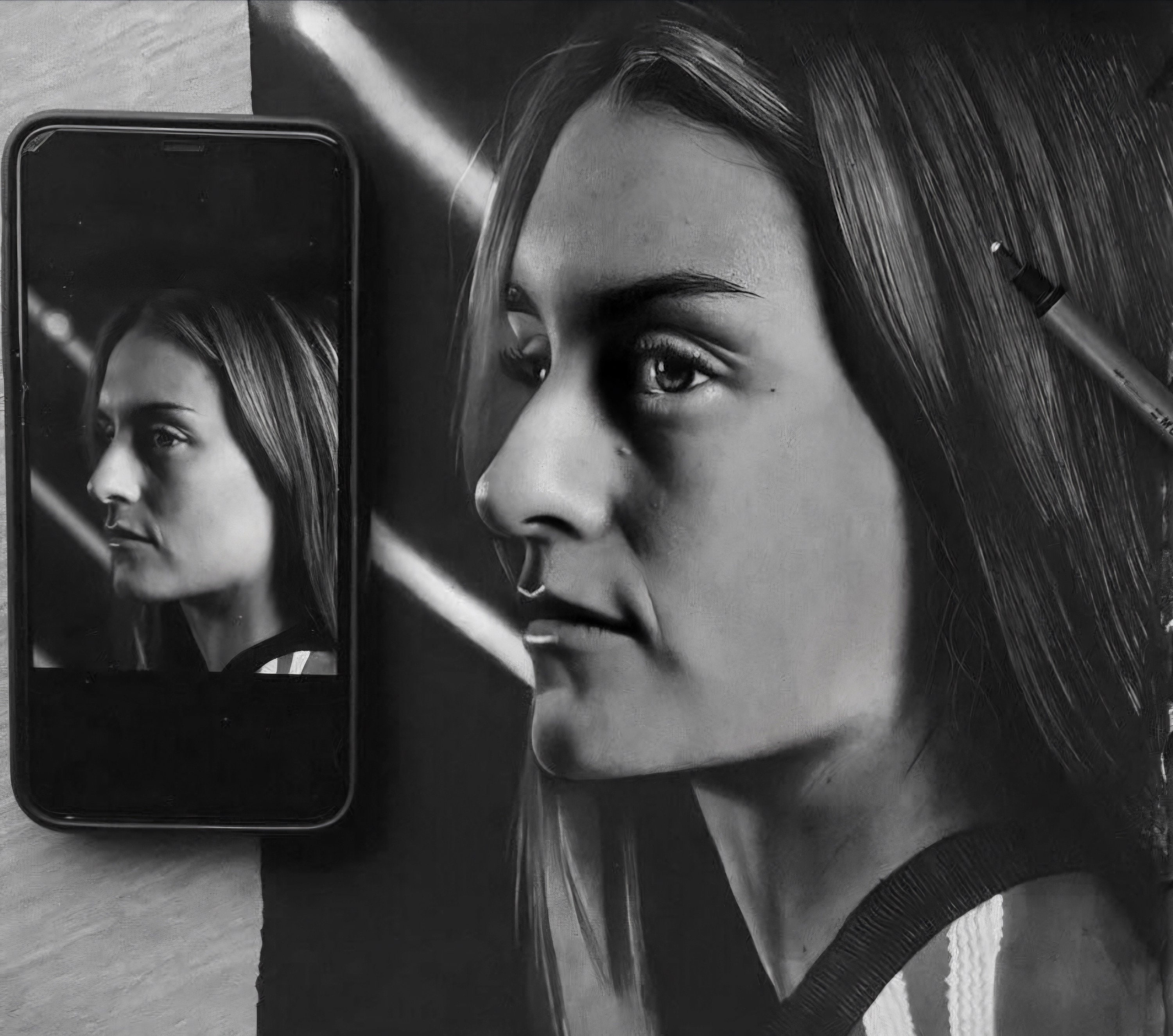 Handmade Pencil Drawn Custom Potraits - Etsy