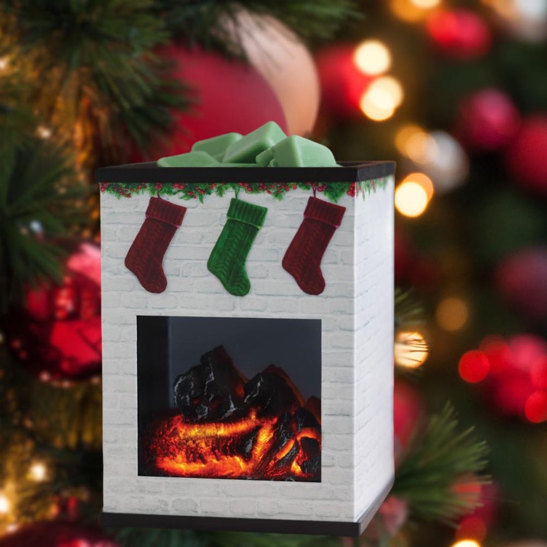 Seasonal Wax Melter Fireplace, Snowman, Joy, Christmas Decoration ...